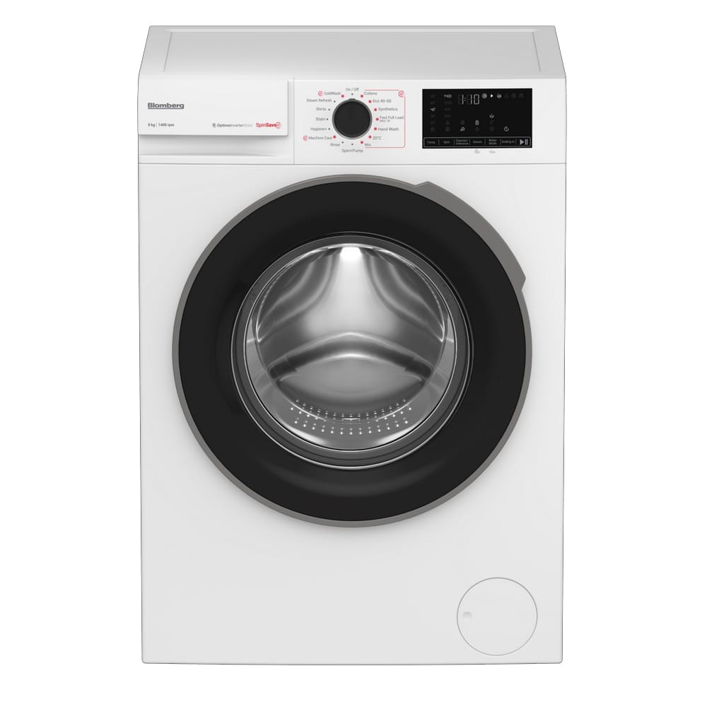 Blomberg LWA29461W 9kg, 1400 Spin, Freestanding Washing Machine, White ...